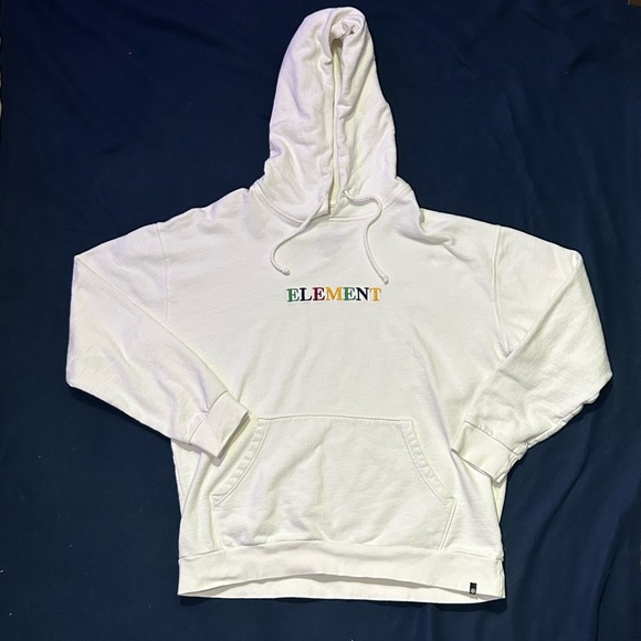 Element | Jackets & Coats | Rare White Element Hoodie Sweatshirt | Poshmark